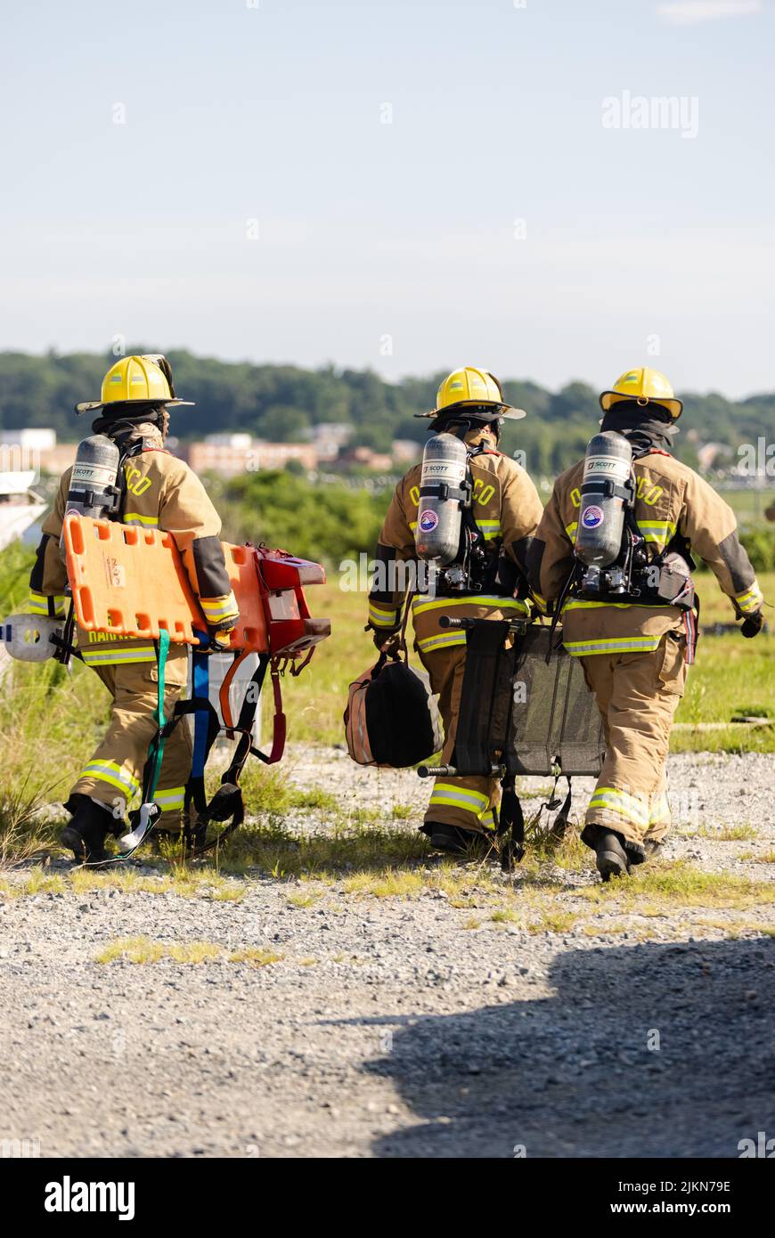 U.S. Marines with Marine Corps Air Facility (MCAF) participate in the ...