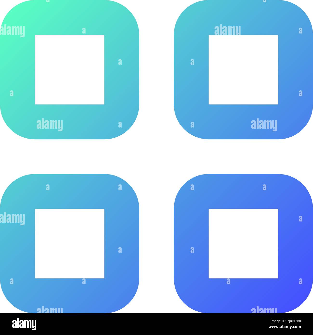 Bento like menu pixel perfect gradient linear ui icon Stock Vector Image & Art - Alamy