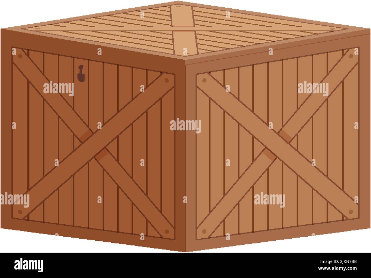 Isolated storage box in cartoon design illustration Stock Vector Image ...