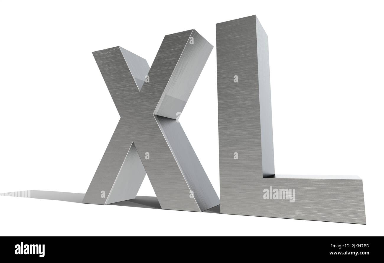 Chrome XL word isolated on white background, 3d rendering Stock Photo ...