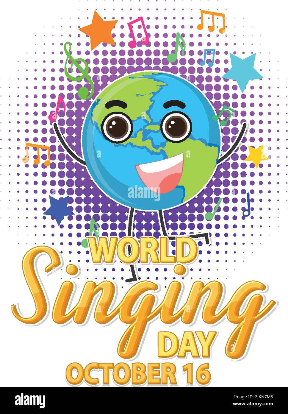 World Singing Day Banner illustration Stock Vector Image & Art - Alamy