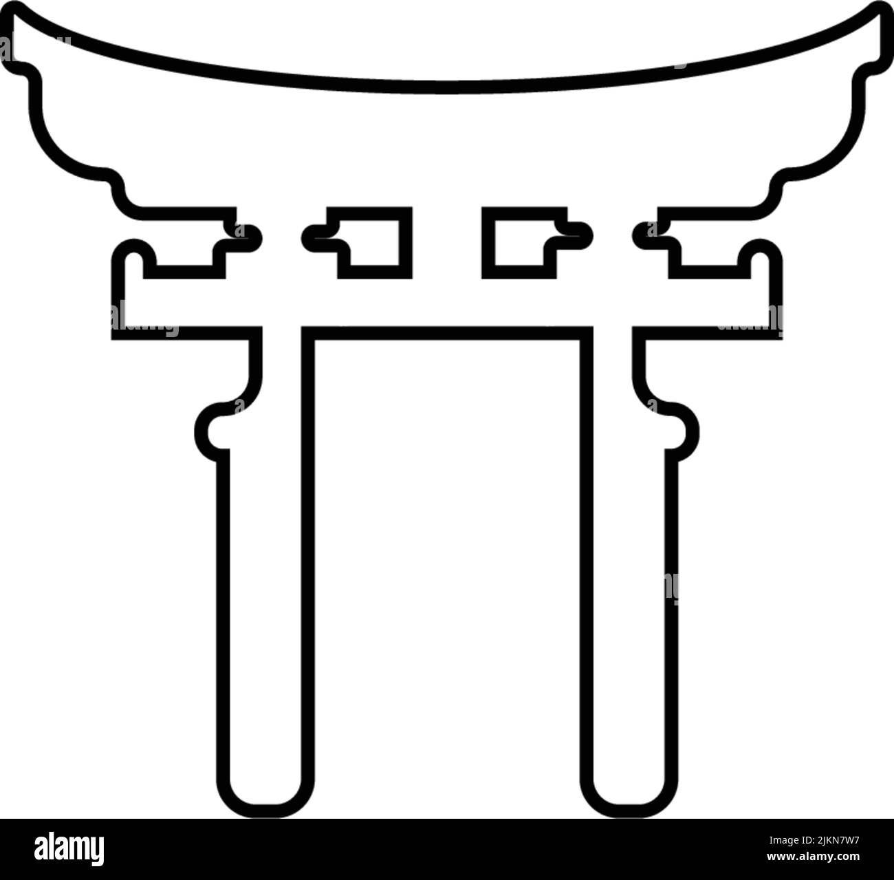 Shrine with a religious symbol Stock Vector Images - Alamy