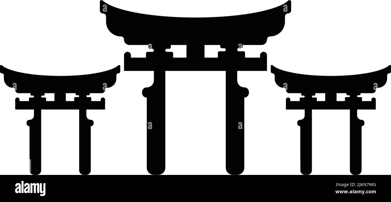 A shrine vector illustration on a white background Stock Vector Image ...