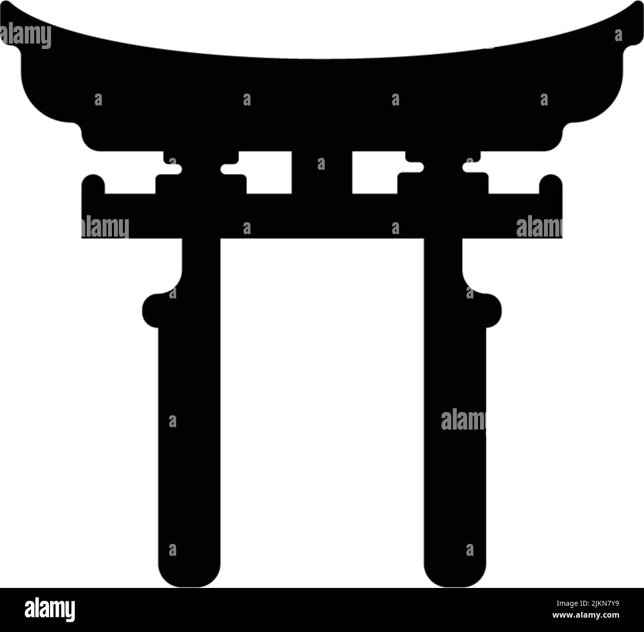 A shrine vector illustration on a white background Stock Vector Image ...