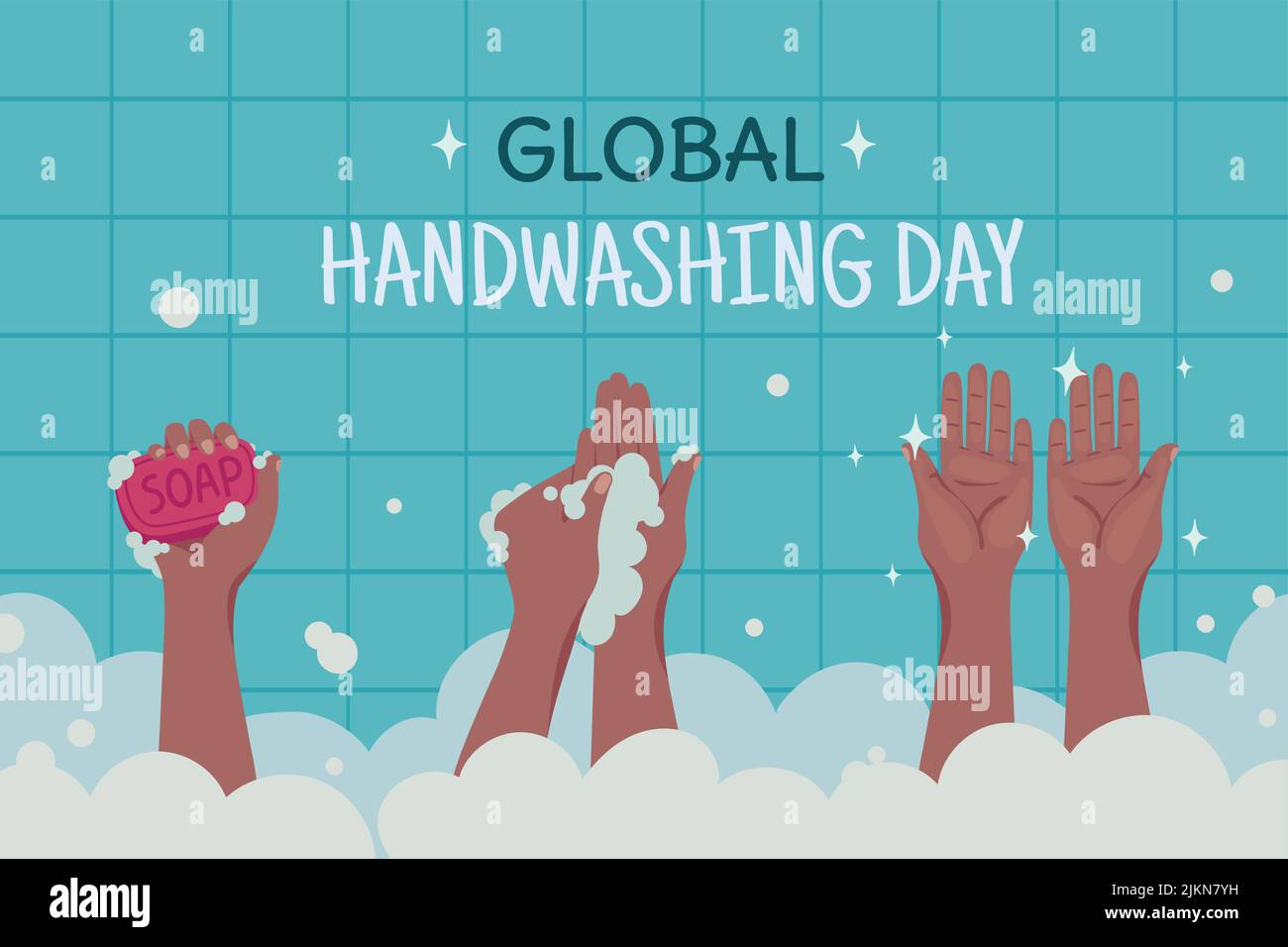 Global Handwashing Day Poster Stock Vector Image And Art Alamy