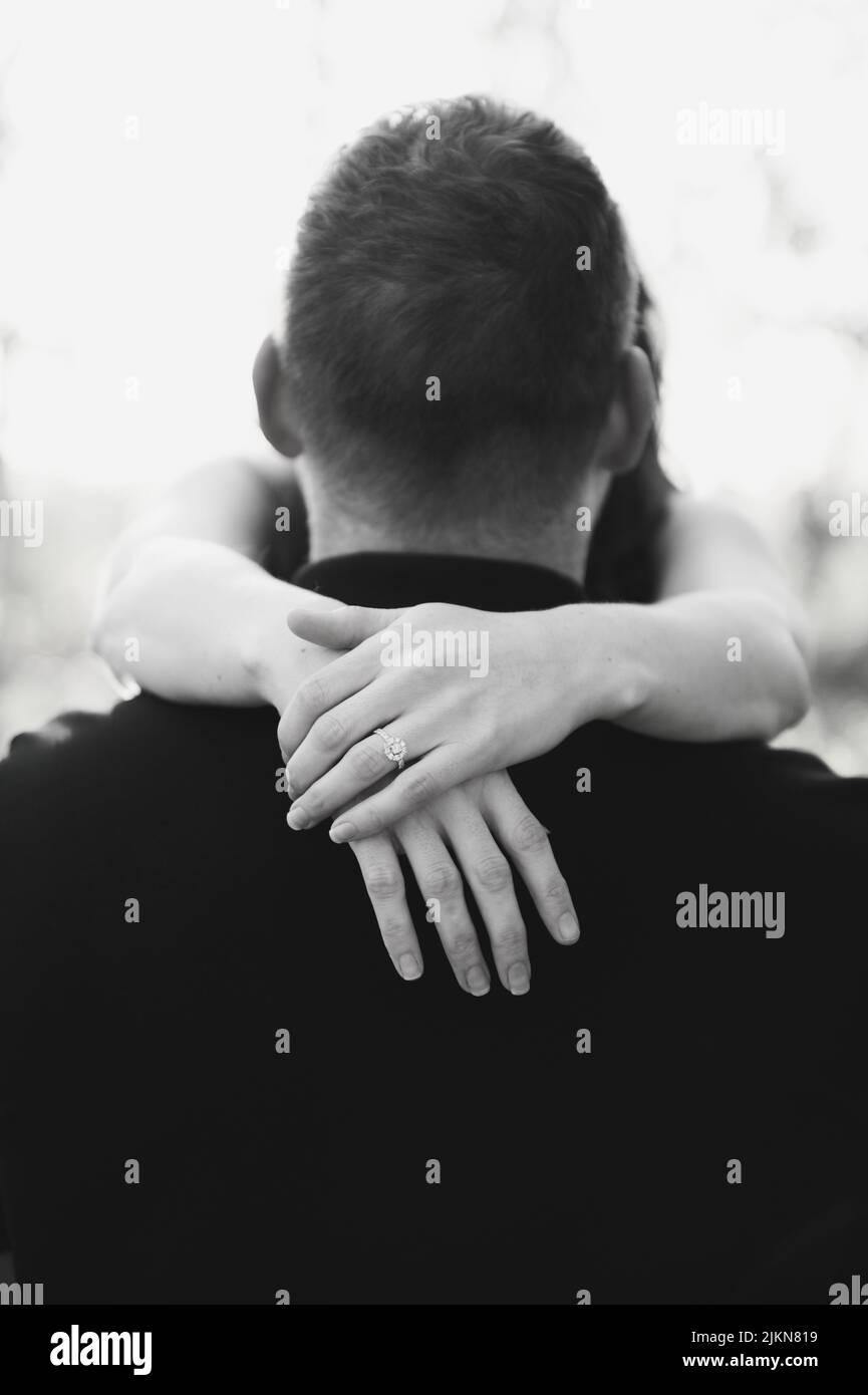 A closeup of a hugging couple Stock Photo - Alamy