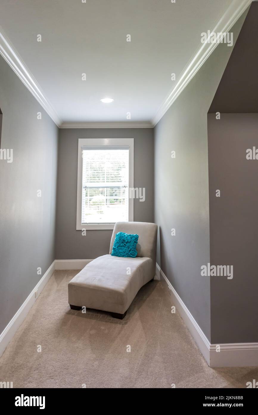 A dormer window inset perfect for a sitting area to read books or nap ...