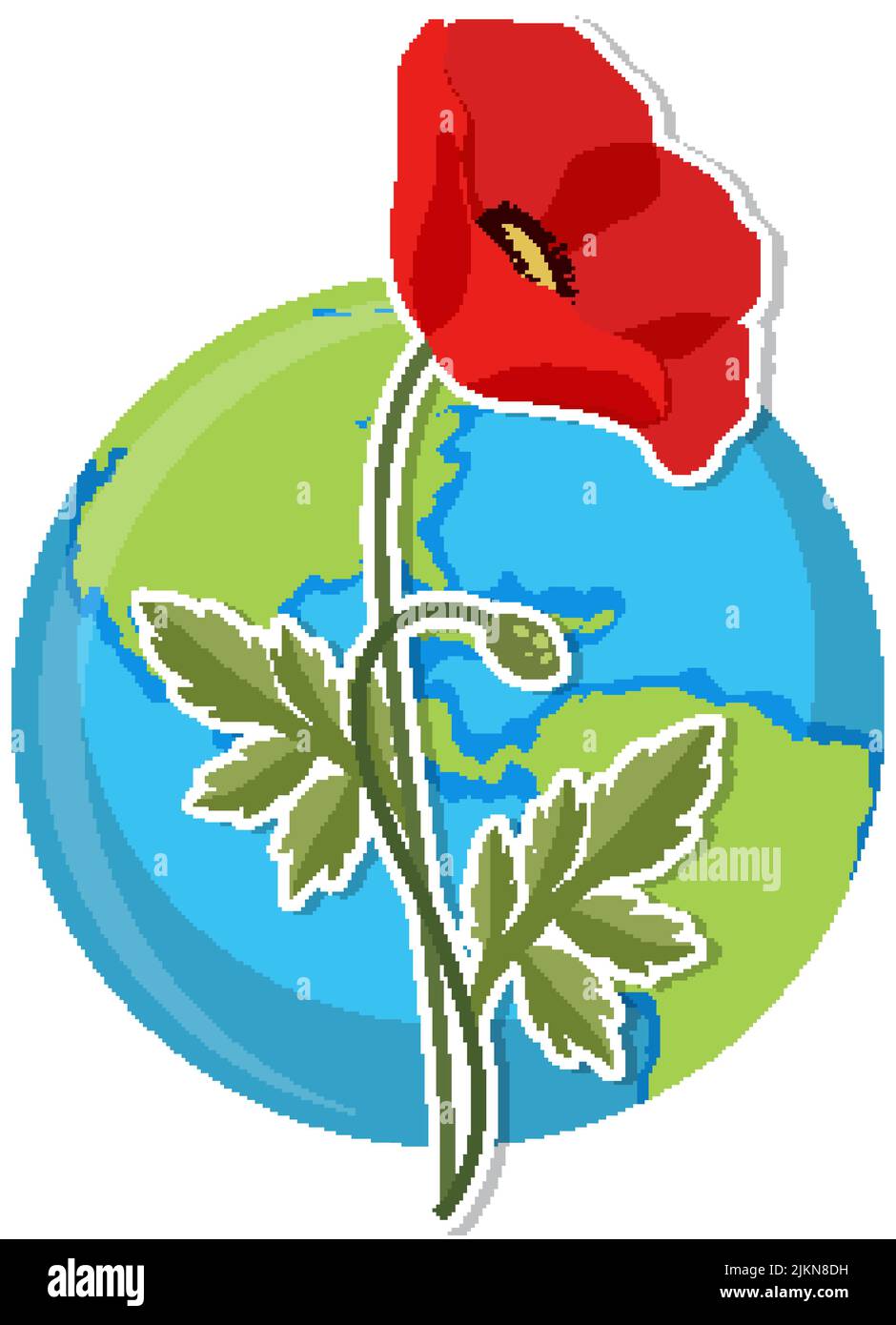 Earth poppy Stock Vector Images - Alamy
