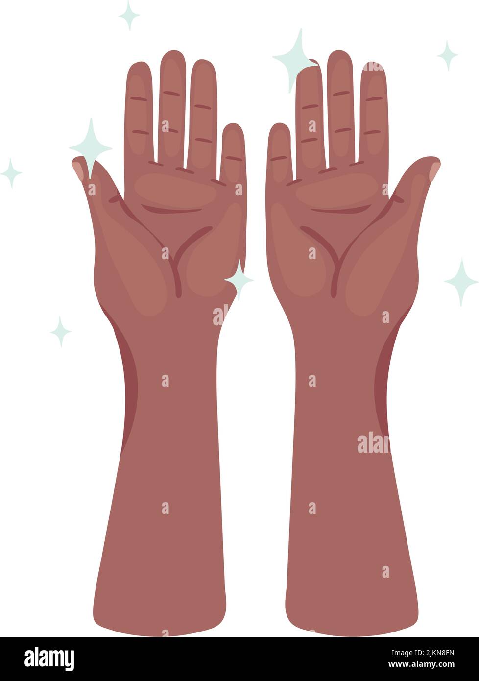 clean raised hands Stock Vector Image & Art - Alamy