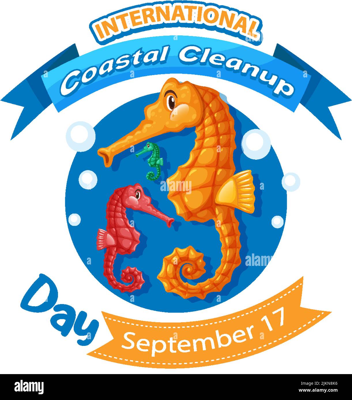 International Coastal Cleanup Day Poster illustration Stock Vector ...