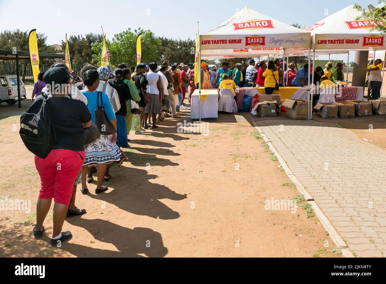 Johannesburg, South Africa - September 17, 2015: African community ...