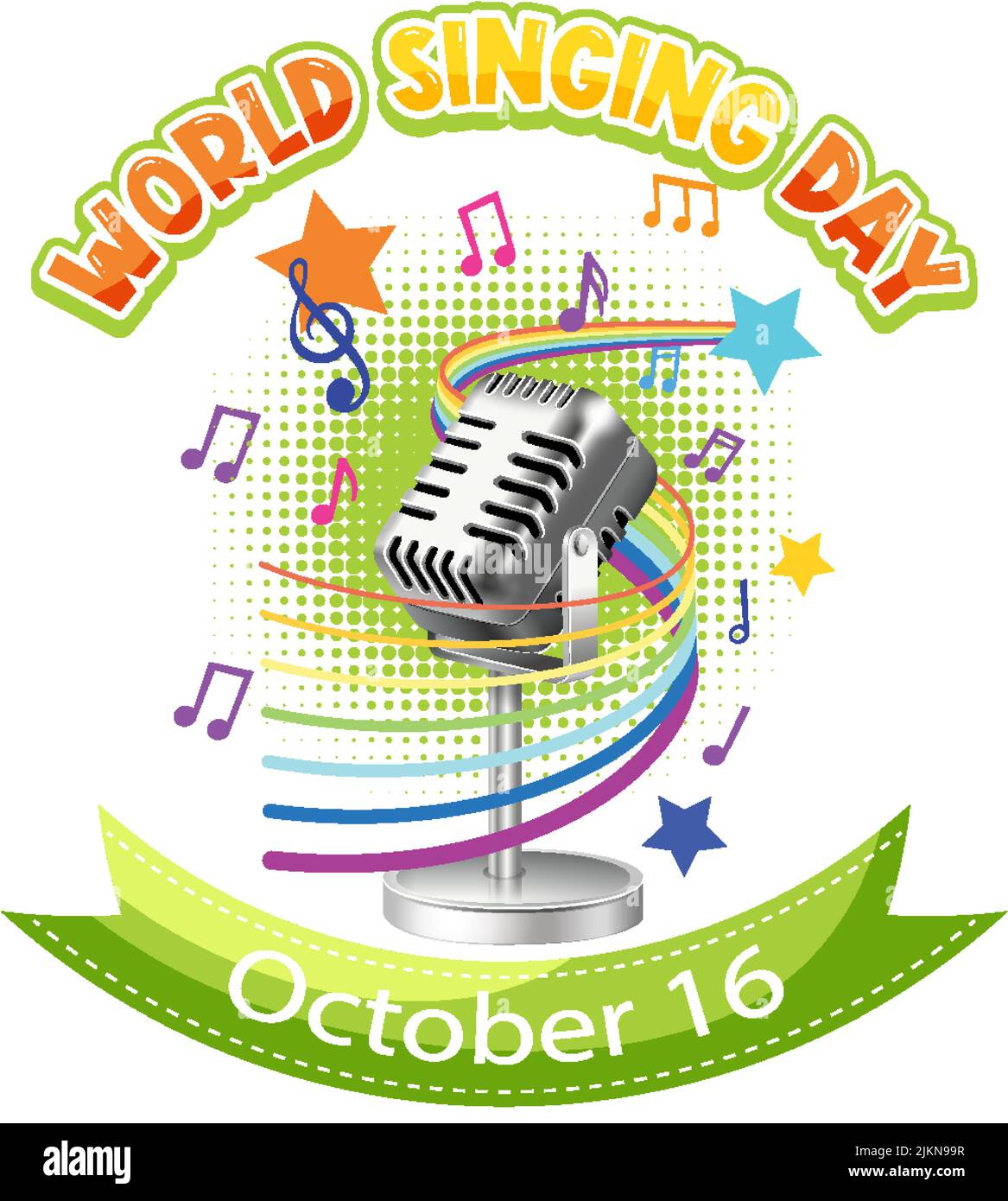 World Singing Day Banner Design illustration Stock Vector Image & Art ...