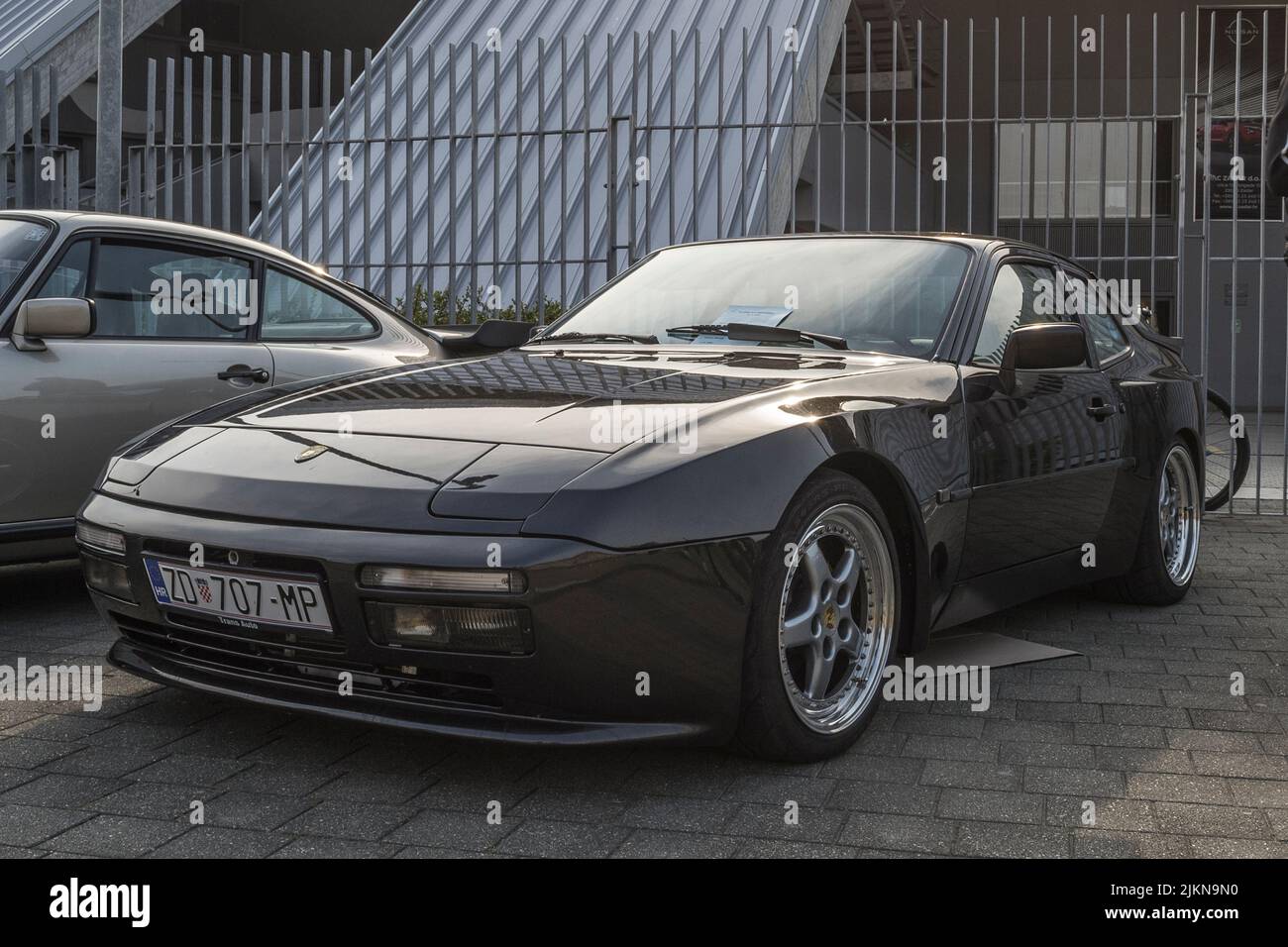 A Porsche 944 turbo vintage sports car displayed at a classic car exhibition Stock Photo - Alamy
