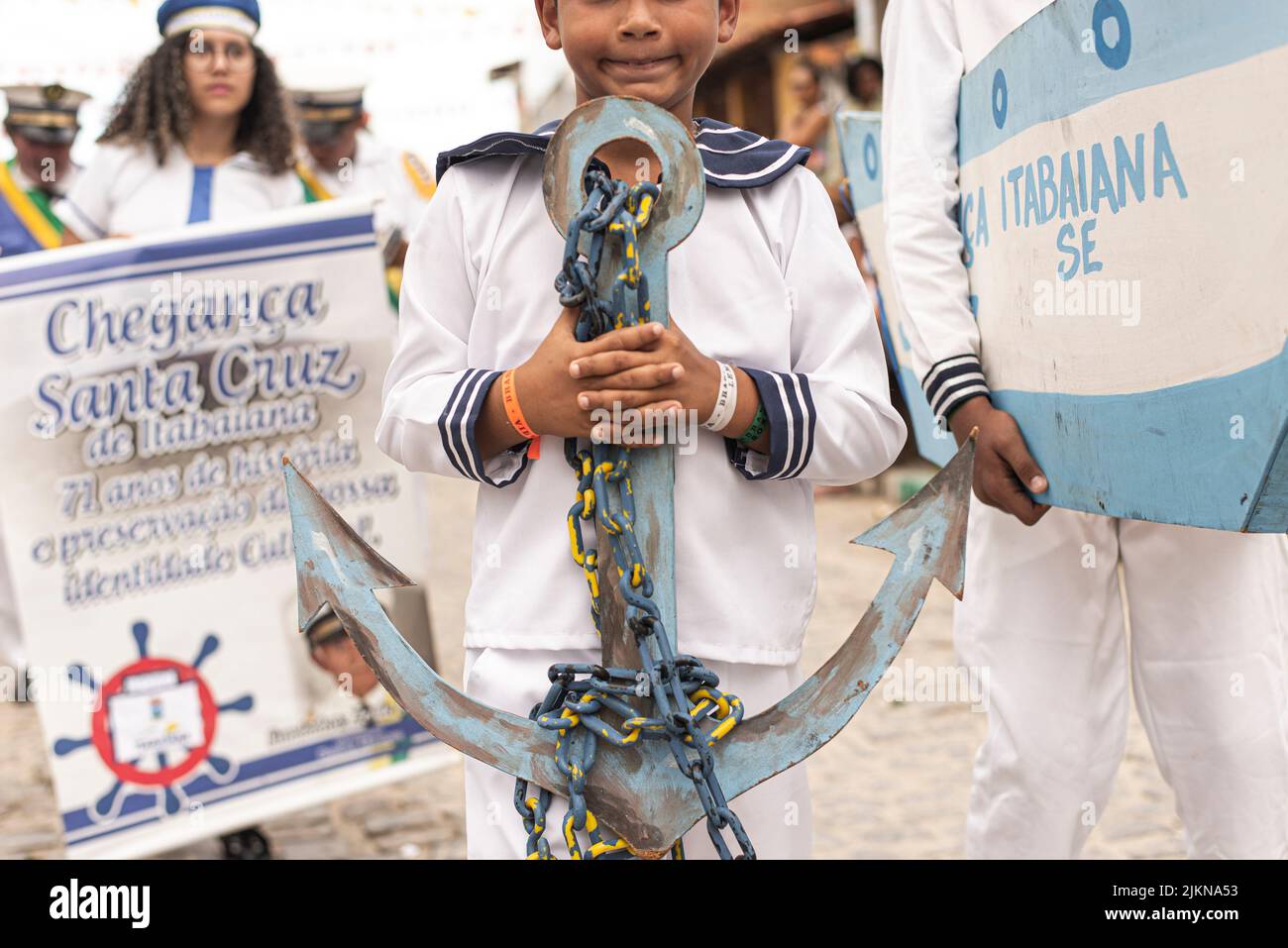 Saubara, Bahia, Brazil - August 03, 2019: Men, women and children ...
