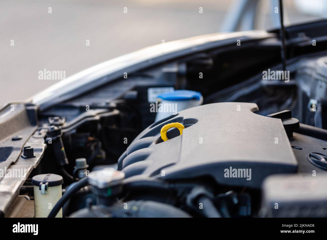 Checking oil level car hi-res stock photography and images - Alamy