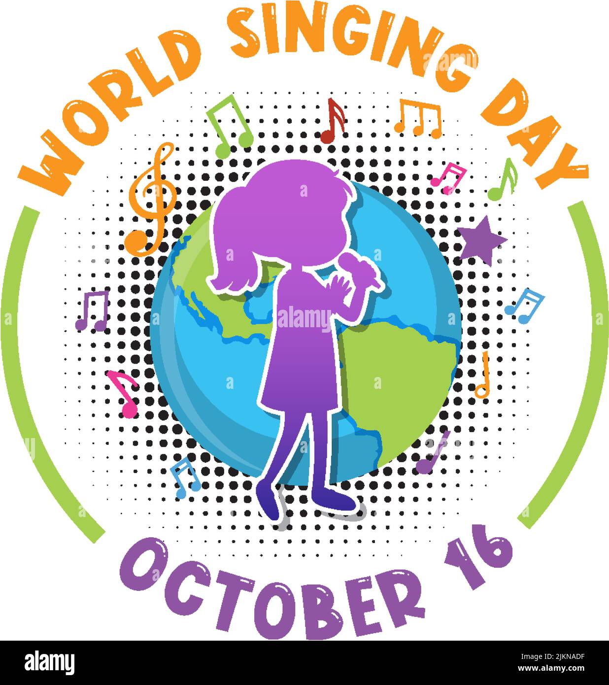 World Singing Day Banner Design illustration Stock Vector Image & Art ...