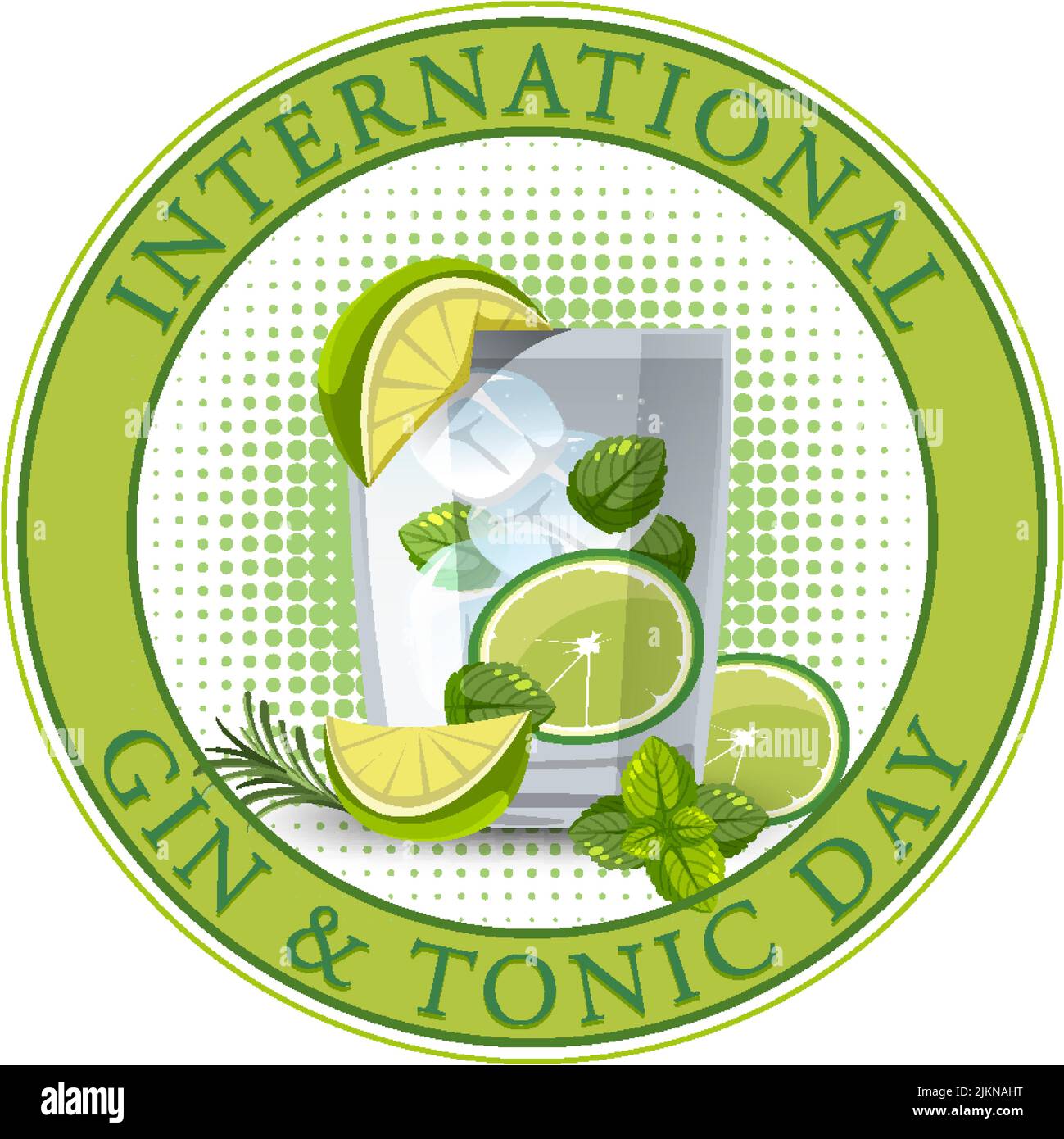 International Gin and Tonic Day Banner illustration Stock Vector Image ...