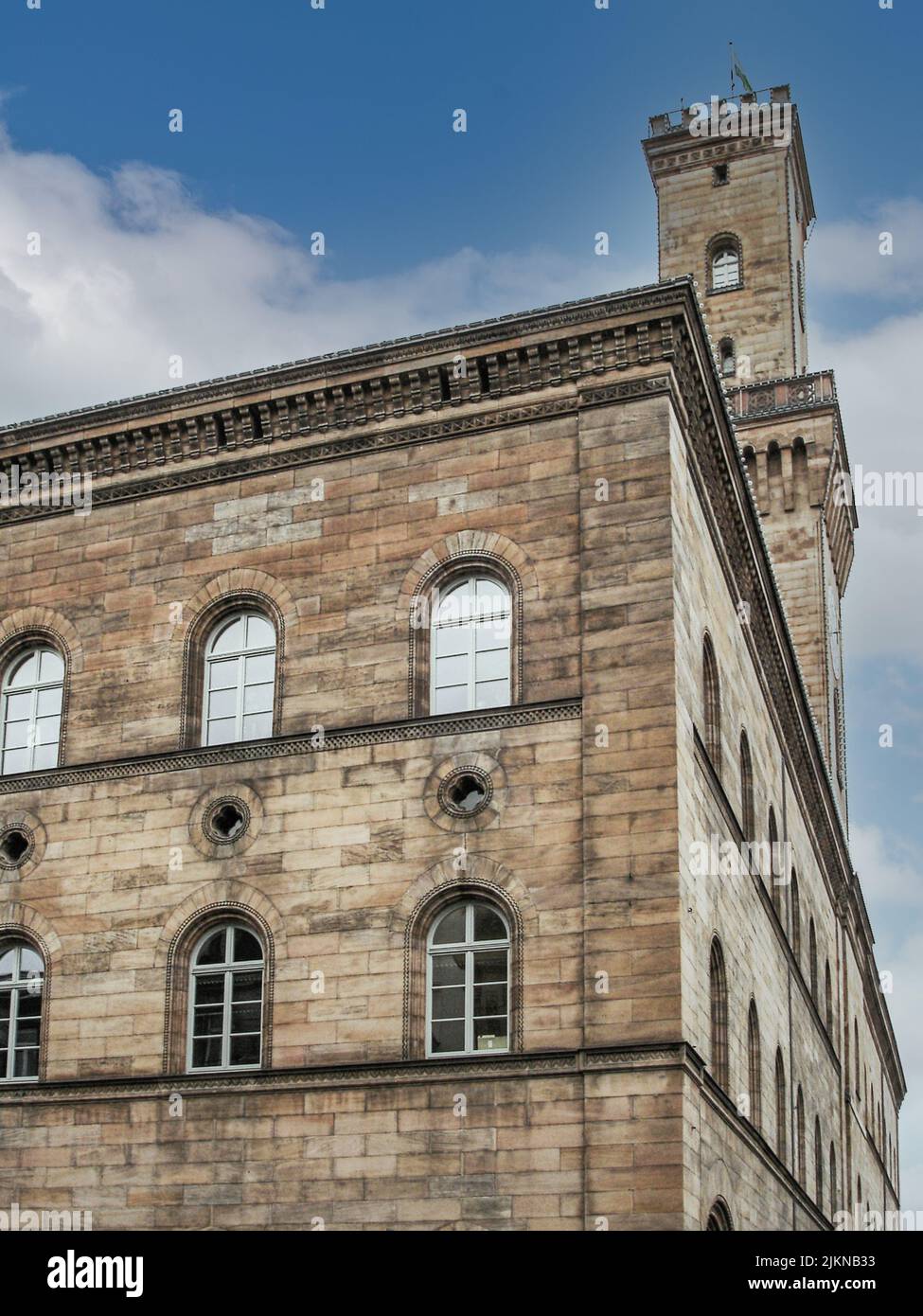 The City or town hall on the blue sky background Stock Photo - Alamy