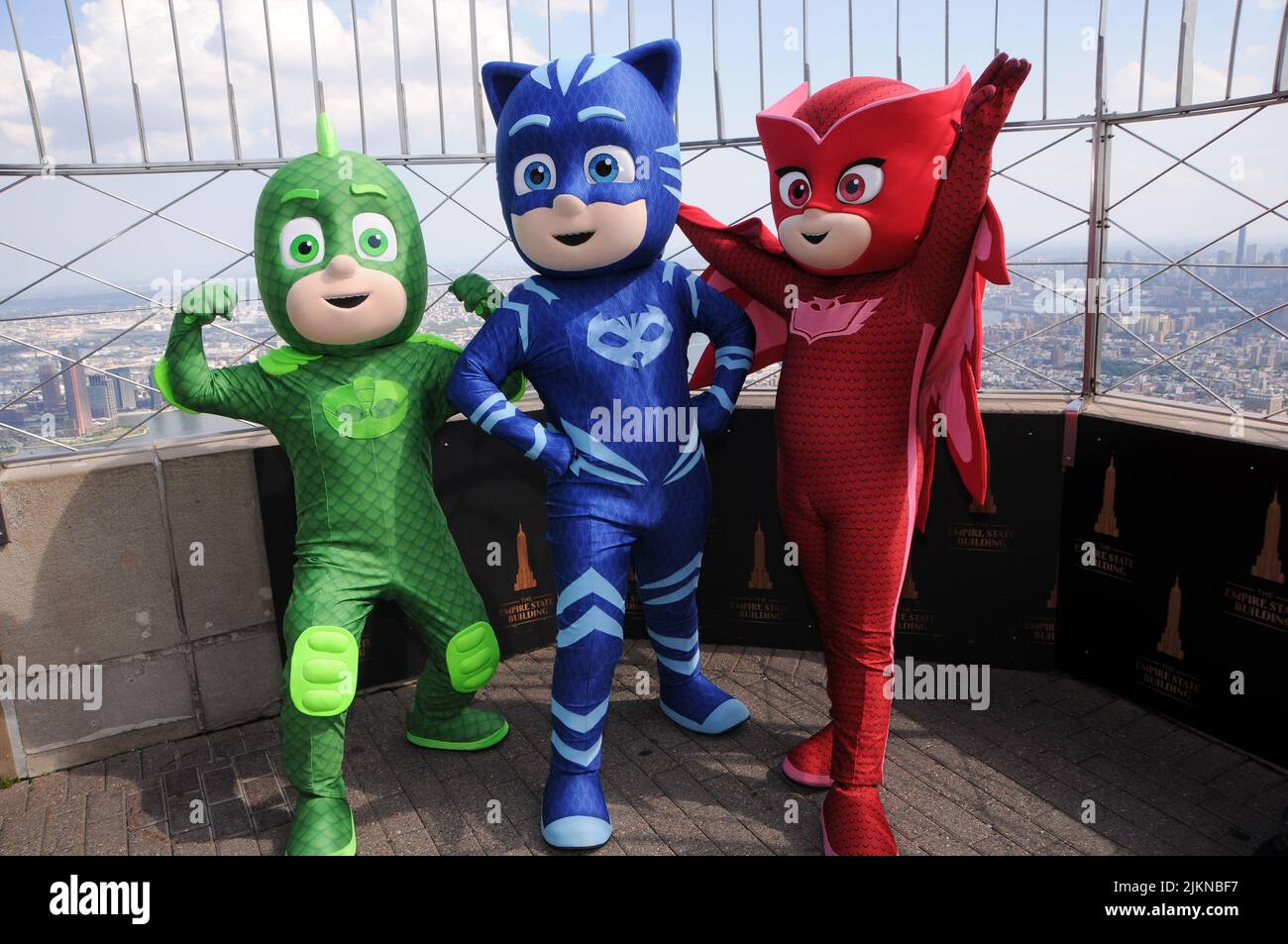 New York, United States. 02nd Aug, 2022. (Left to Right) Gekko, Catboy ...