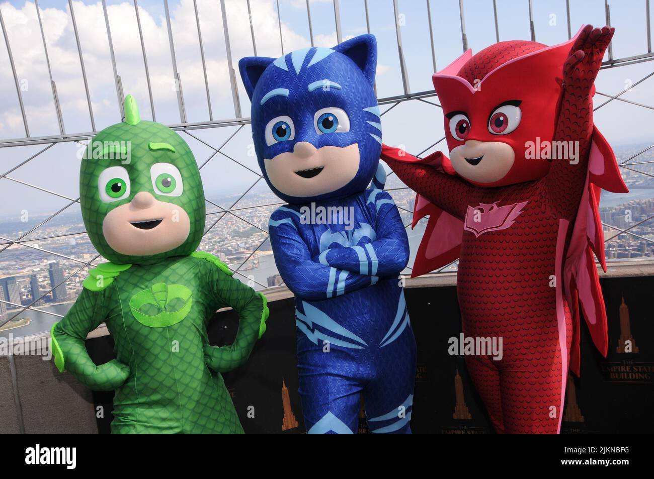 New York, United States. 02nd Aug, 2022. (Left to Right) Gekko, Catboy ...