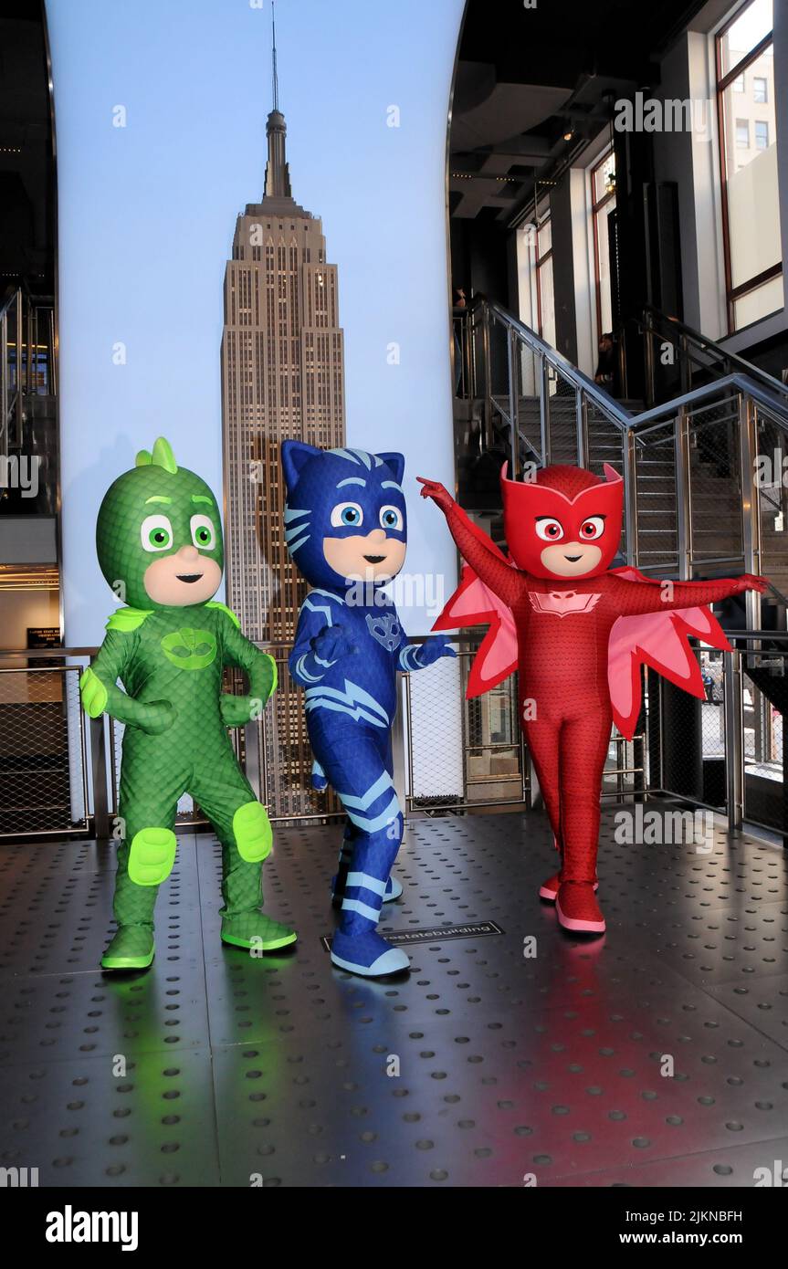 New York, United States. 02nd Aug, 2022. (Left to Right) Gekko, Catboy ...