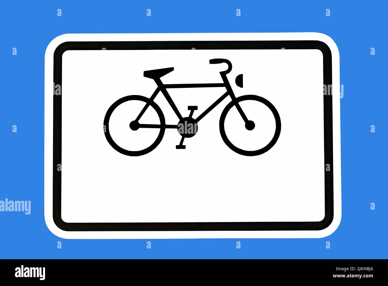Cycle sign blue background hi-res stock photography and images - Alamy