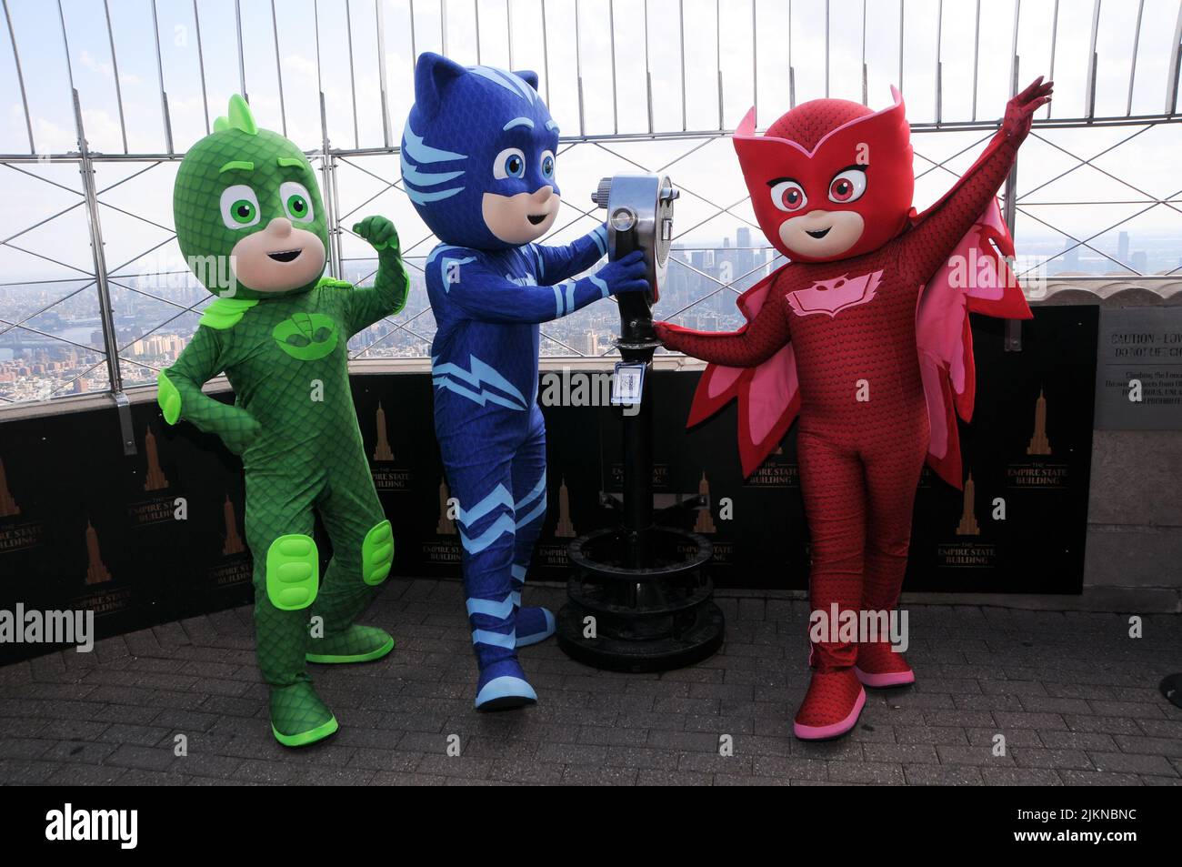 New York, United States. 02nd Aug, 2022. (Left to Right) Gekko, Catboy ...