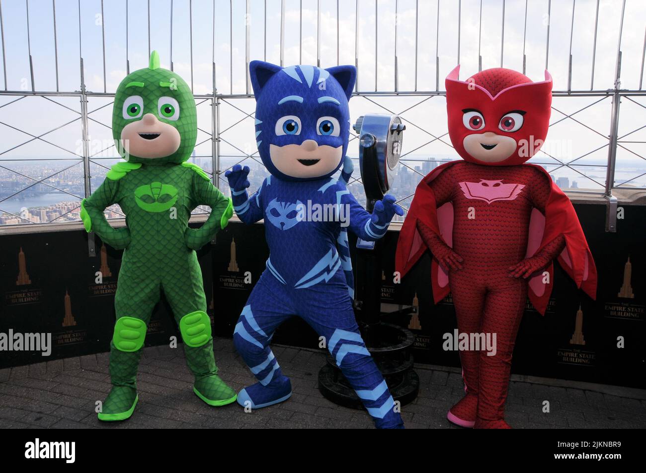New York, United States. 02nd Aug, 2022. (Left to Right) Gekko, Catboy ...