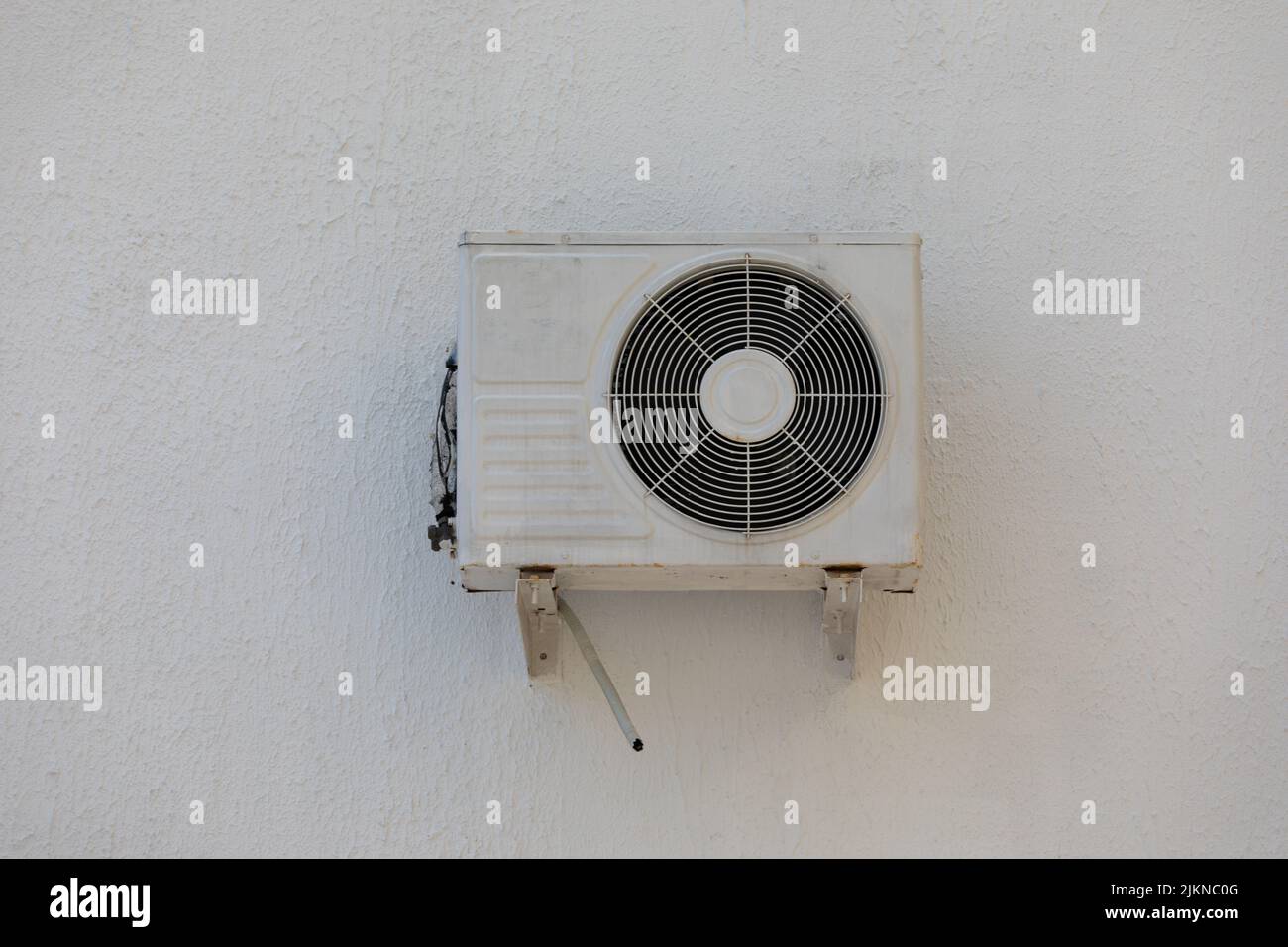external condensing unit of the air conditioning unit Stock Photo - Alamy