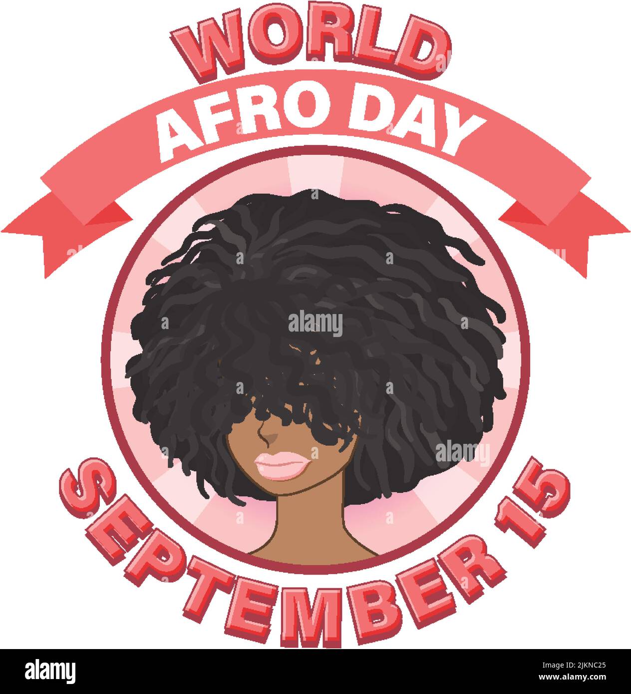 World Afro Day September 15 Banner Design illustration Stock Vector ...