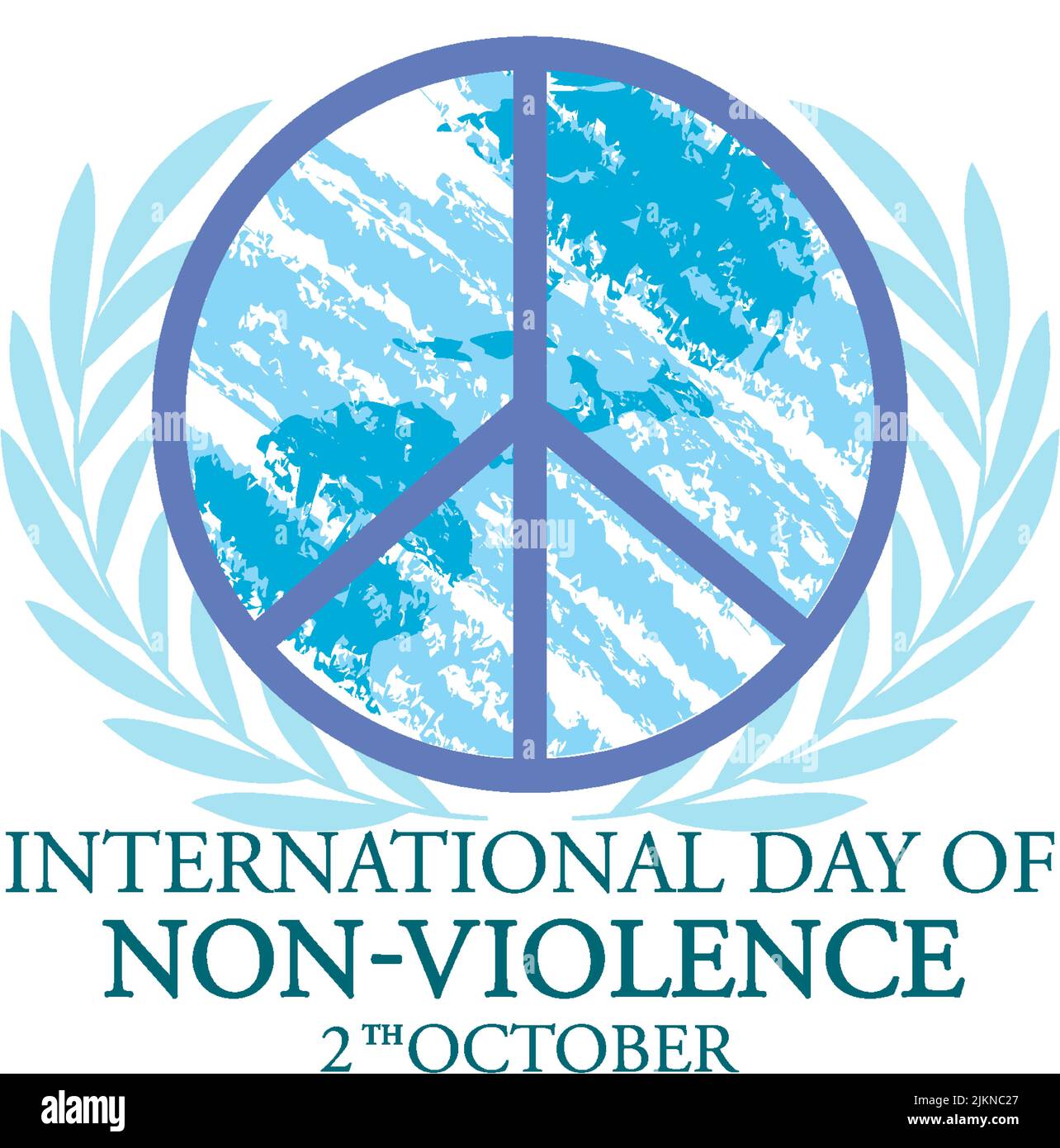 International Day of Non Violence Poster illustration Stock Vector ...