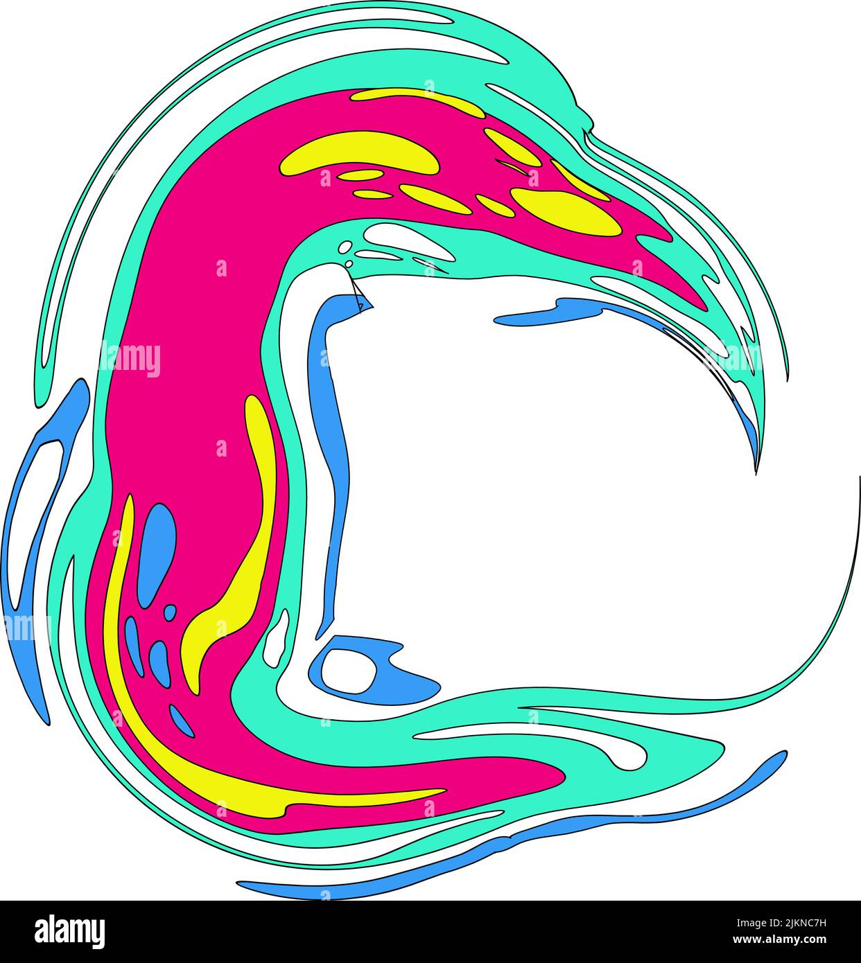 Color Liquid Wave flow element. Abstract colorful shape Stock Vector ...