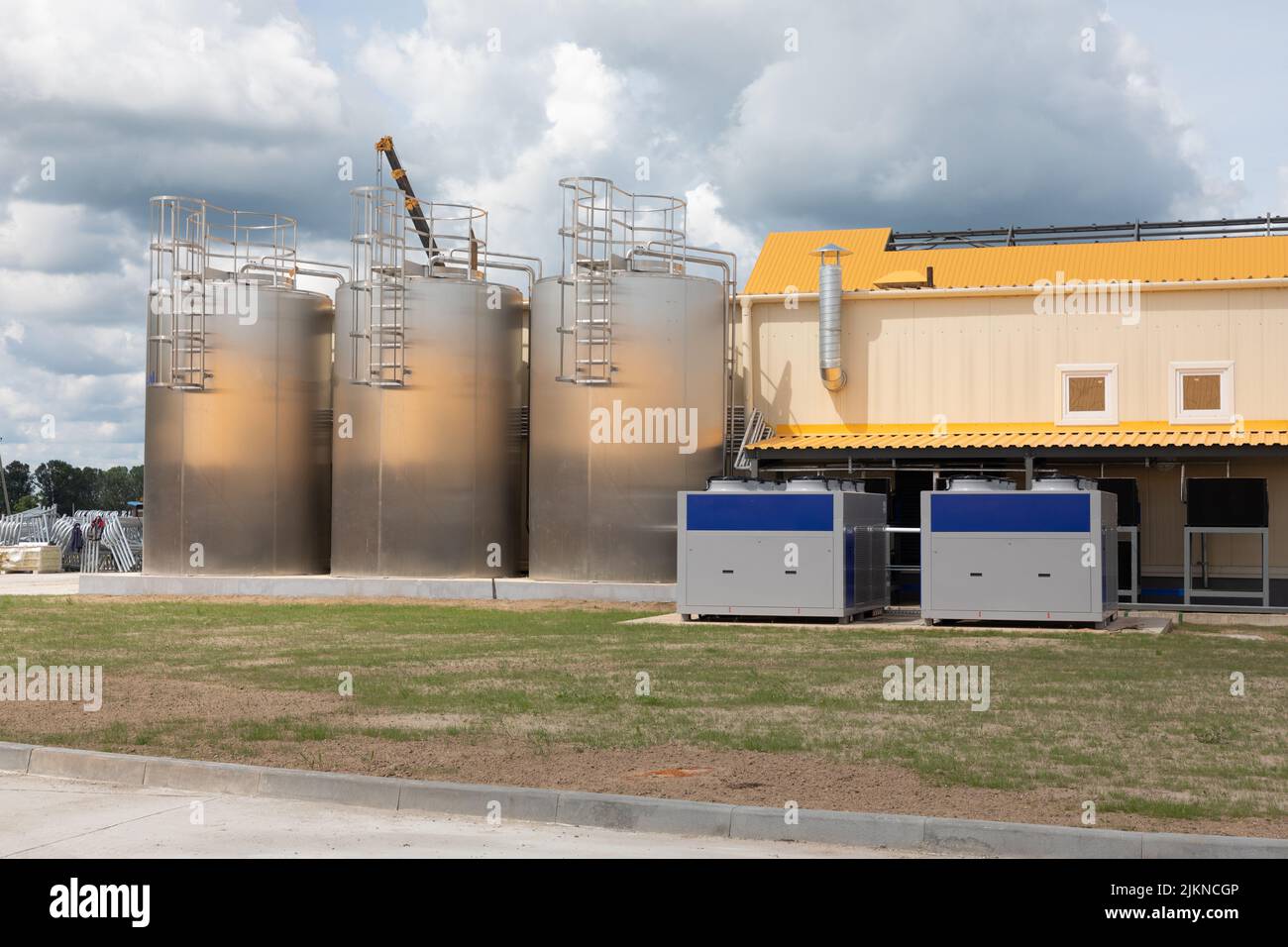 water tanks on a modern farm Stock Photo - Alamy