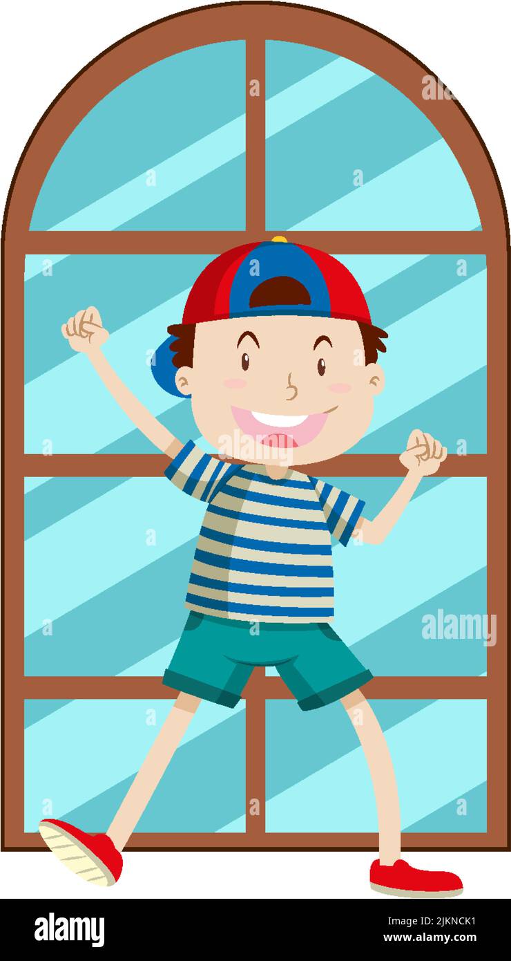 Simple cartoon character of a boy illustration Stock Vector Image & Art ...