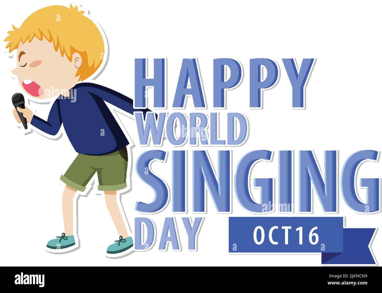 World Singing Day Banner illustration Stock Vector Image & Art - Alamy
