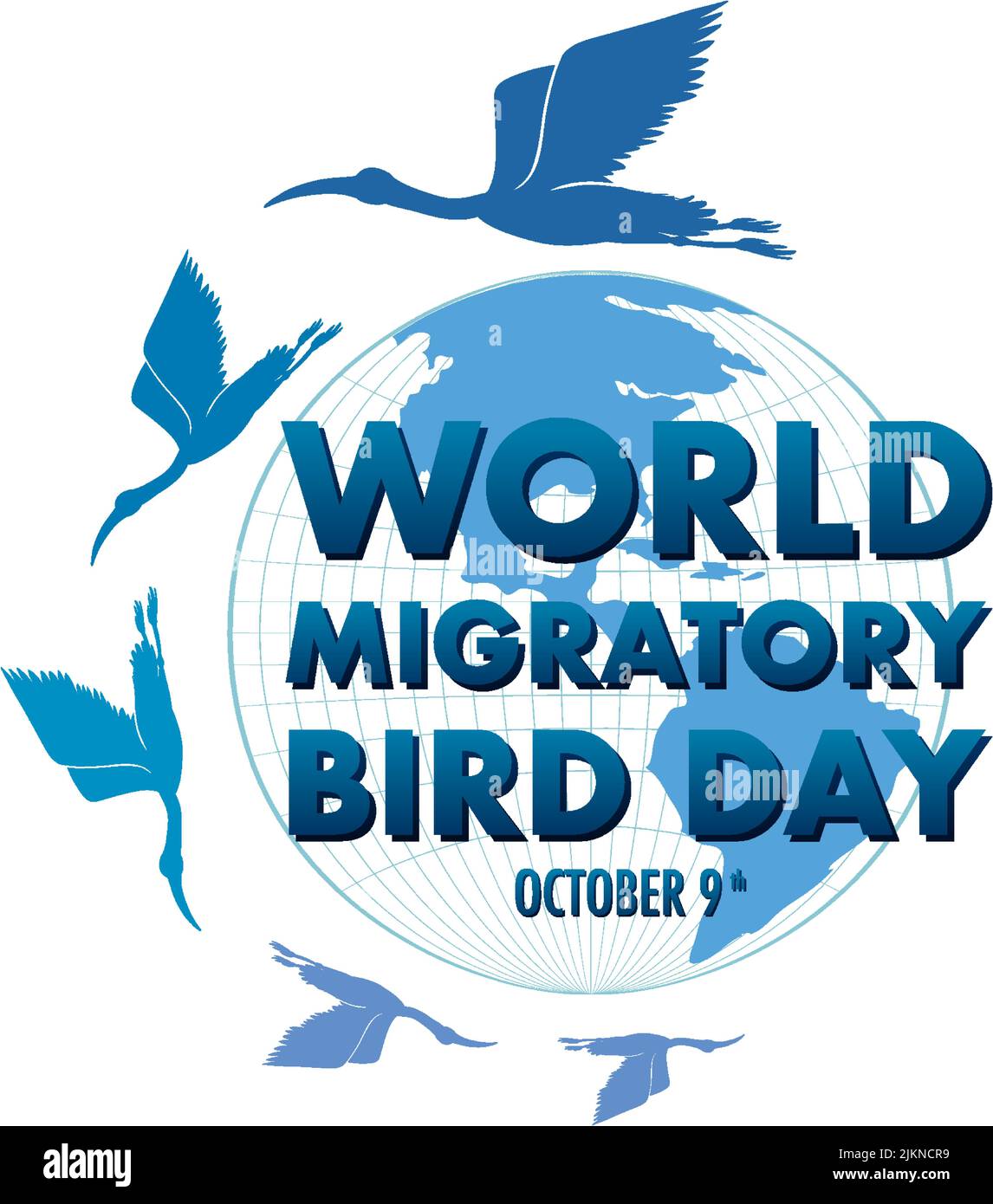 World Migratory Bird Day Banner Template illustration Stock Vector ...