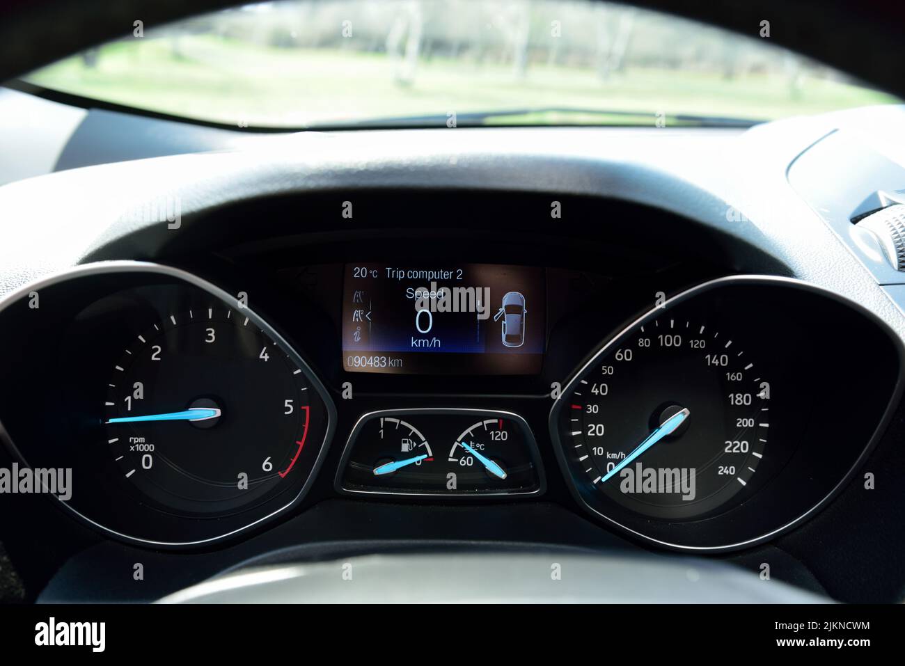 A closeup of a car dashboard Stock Photo - Alamy