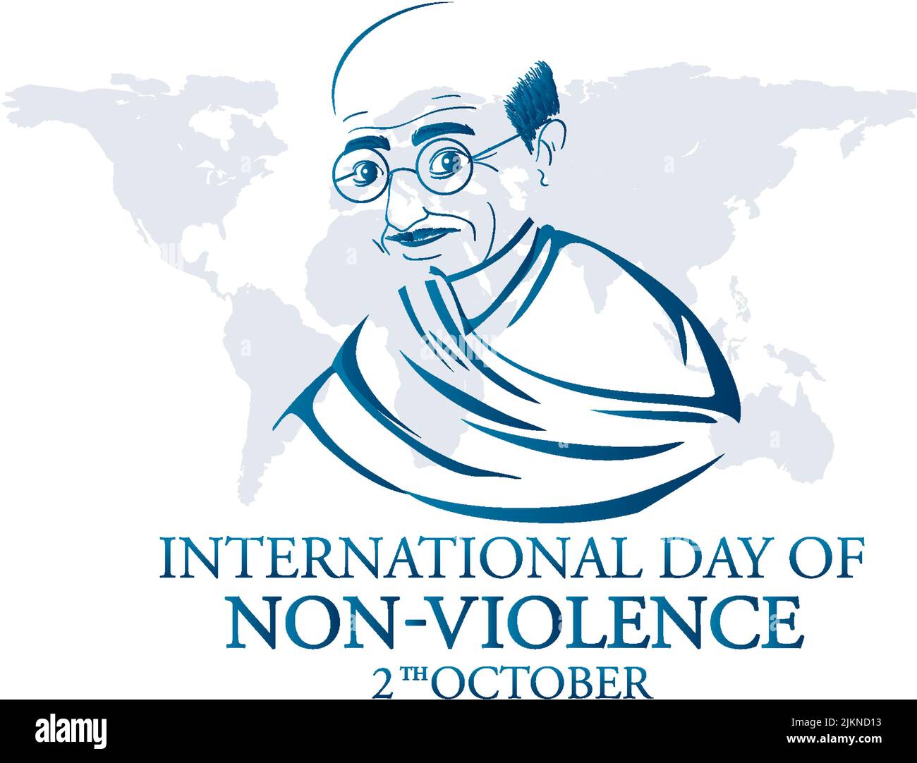 International Day of Non Violence Poster illustration Stock Vector ...