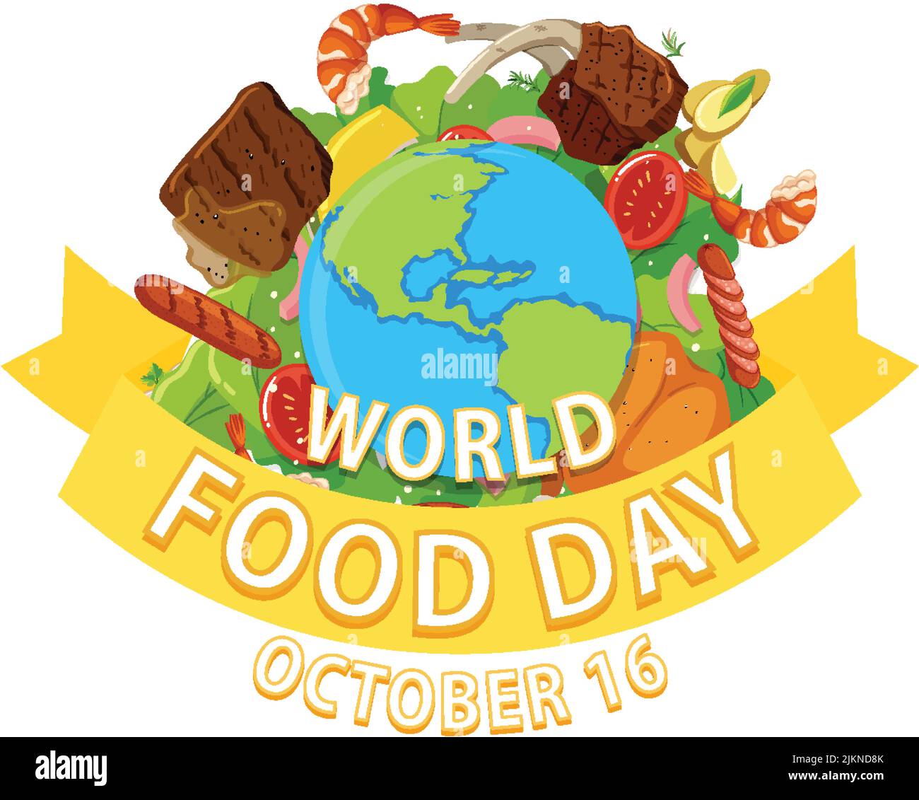 World Food Day Banner Template illustration Stock Vector Image & Art ...
