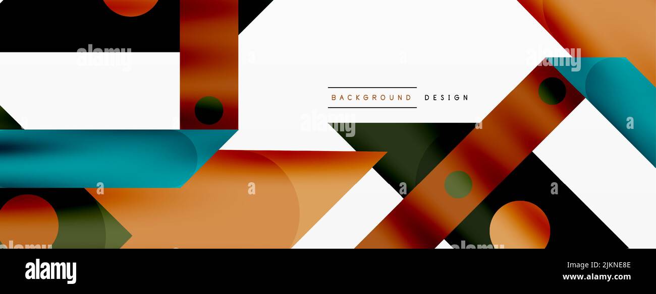 Color overlapping stripes background. Colorful lines composition for ...