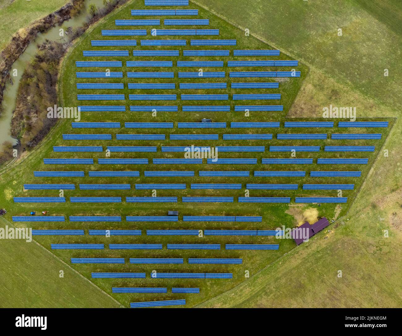 Solar field from above hi-res stock photography and images - Alamy