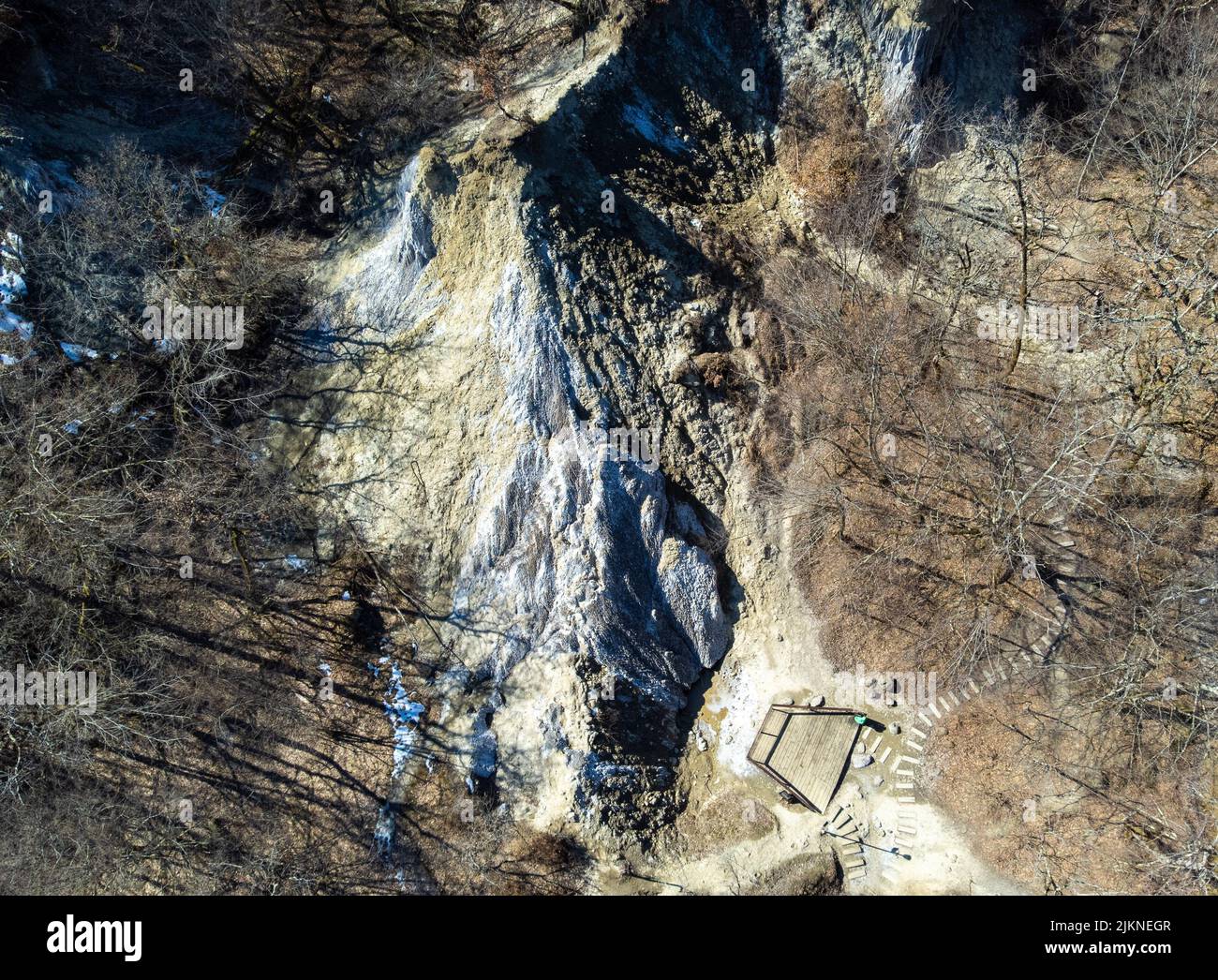 The salt mountain in Sovata resort - Romania Stock Photo - Alamy