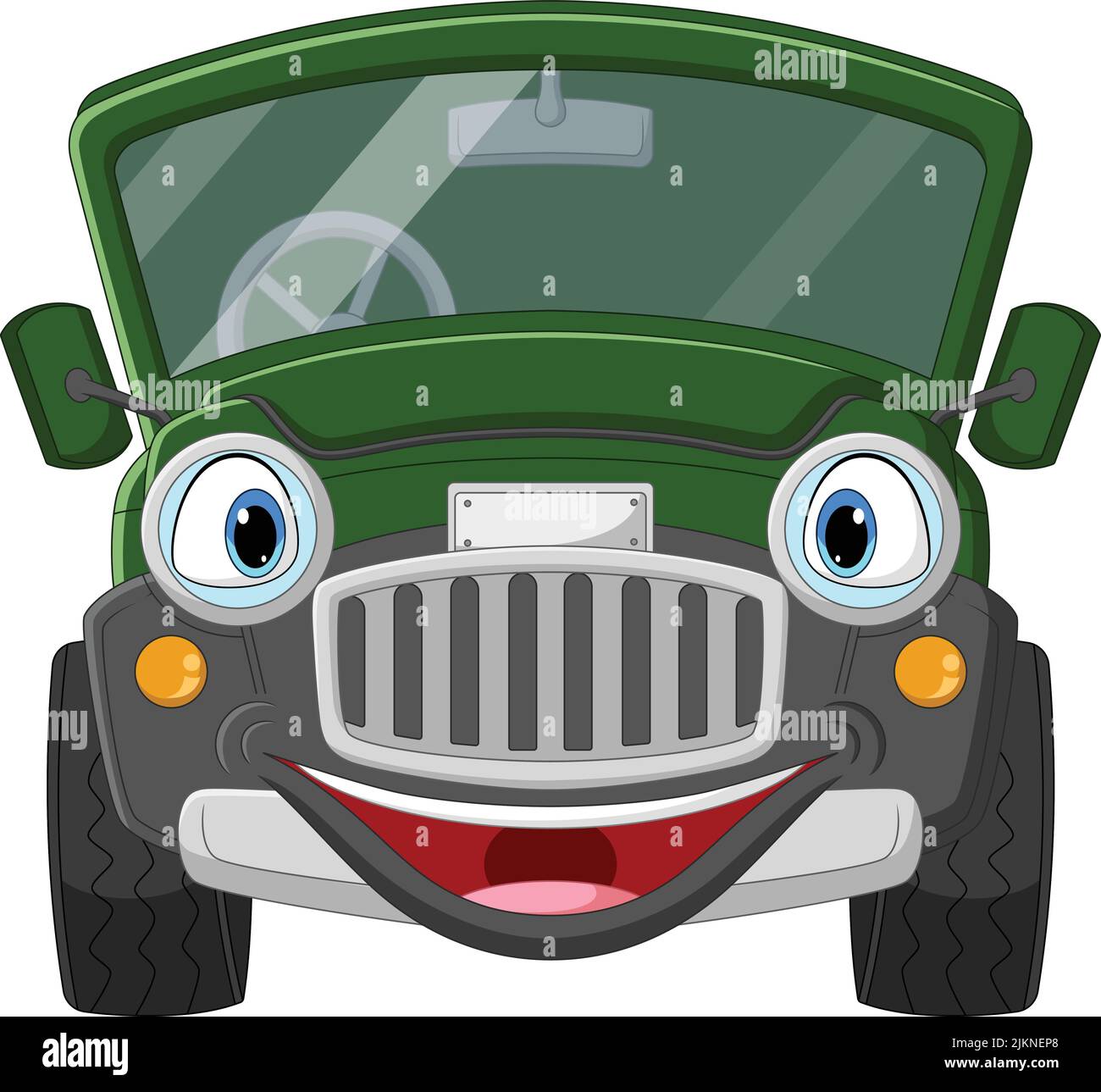 Jeep Wrangler Cartoon Icon