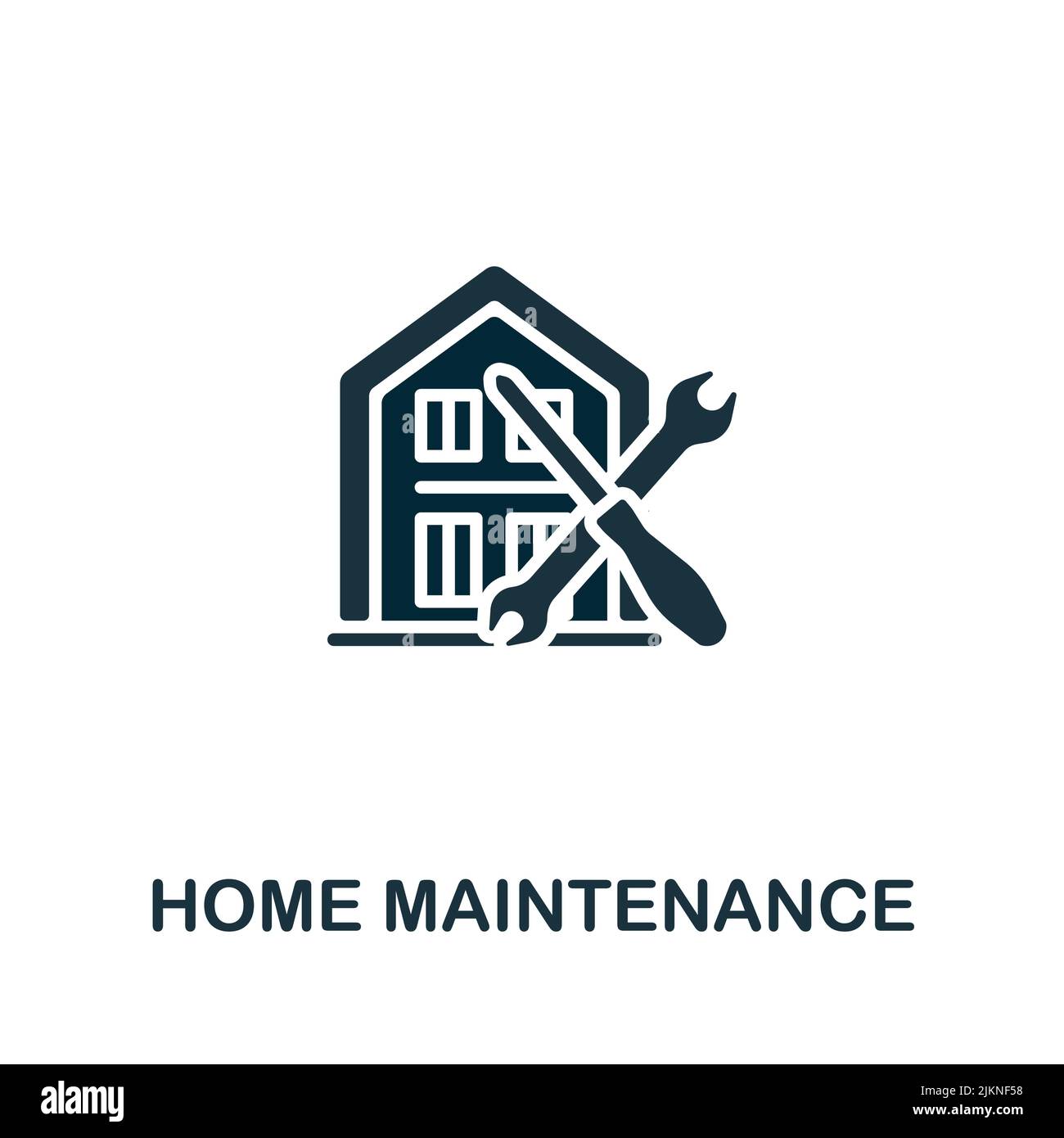 Home Maintenance icon. Monochrome simple line Housekeeping icon for ... Home Maintenance icon. Monochrome simple line Housekeeping icon for ...