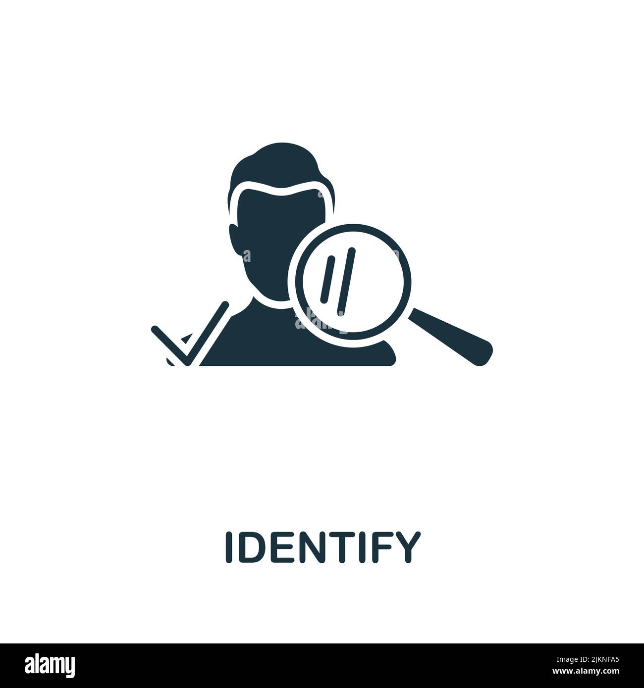 Identify icon. Monochrome simple line Harassment icon for templates ...