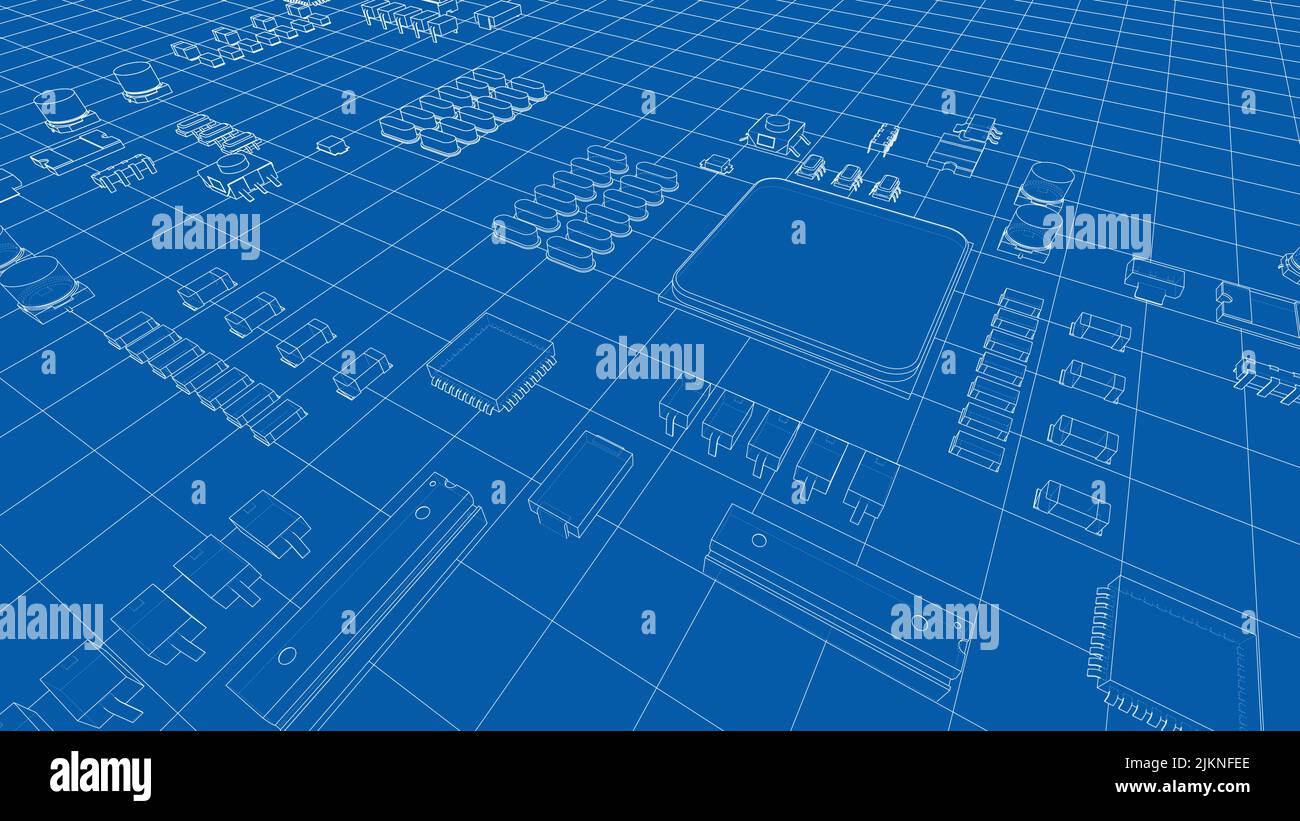 Semiconductor resistor transistor motherboard Stock Vector Images - Alamy
