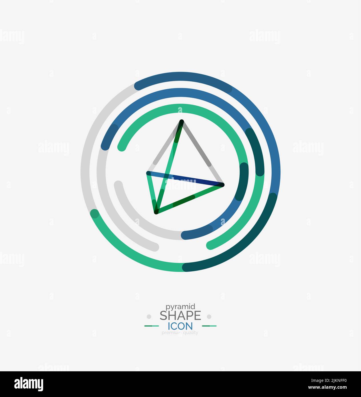 Business pyramid line icon Stock Vector Images - Alamy