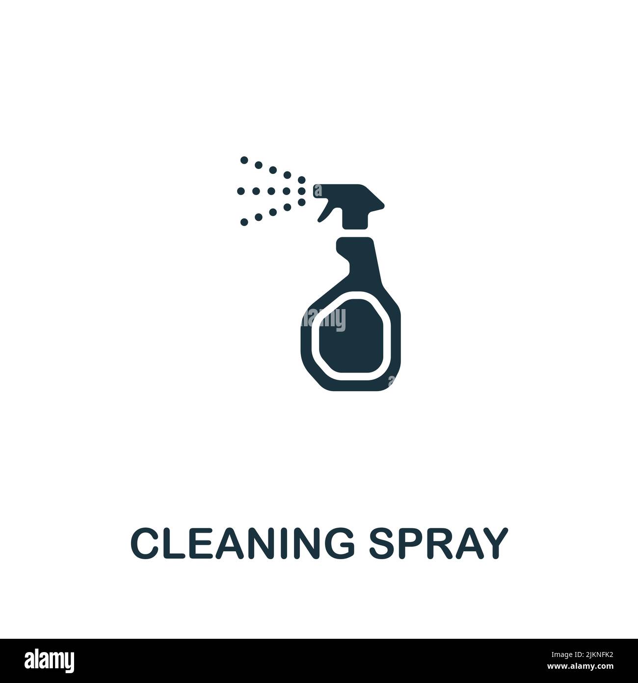 Cleaning Spray icon. Monochrome simple line Housekeeping icon for ... Cleaning Spray icon. Monochrome simple line Housekeeping icon for ...