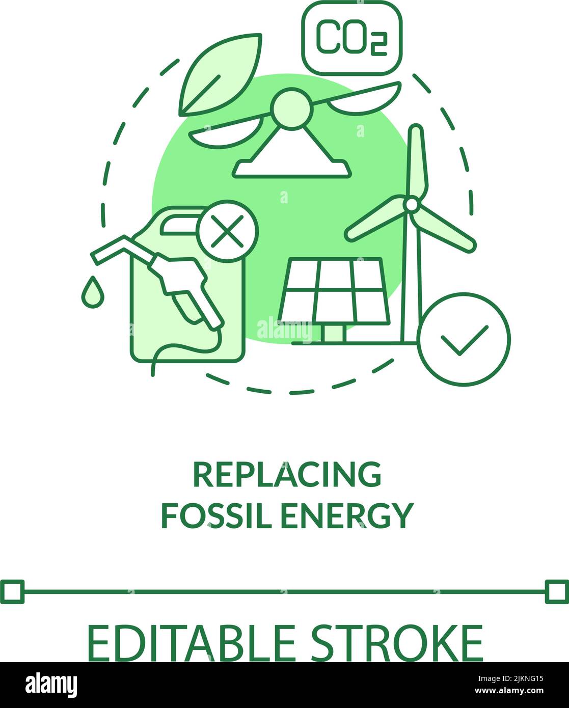 Replacing fossil energy green concept icon Stock Vector Image & Art - Alamy Replacing fossil energy green concept icon Stock Vector Image & Art - Alamy