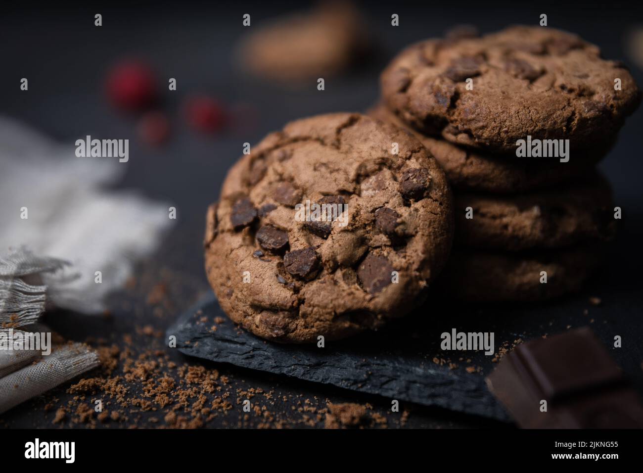 Fresh tasty chocolate chip hi-res stock photography and images - Alamy